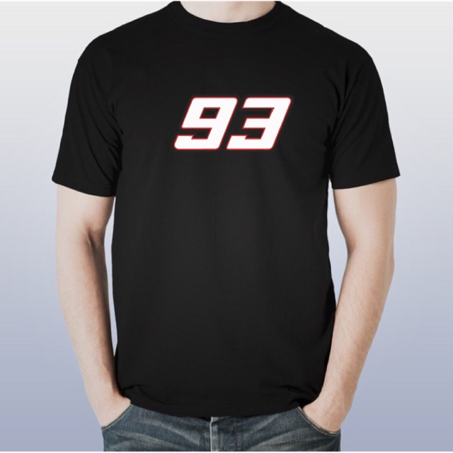 เสื้อยืด ผ้าฝ้าย พิมพ์ลาย Marc Marquez Motogp Fans 93 สําหรับผู้ชาย ...