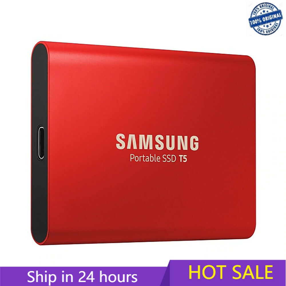 Samsung Portable SSD T5 1TB USB 3.1 External SSD - Red, MU-PA1T0RFree ...