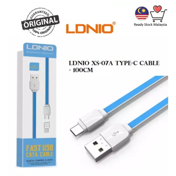 Ldnio สายเคเบิลข้อมูล USB XS-07 XS-07C ANDROID Micro Type-C I.OS 2.1A 2 ...