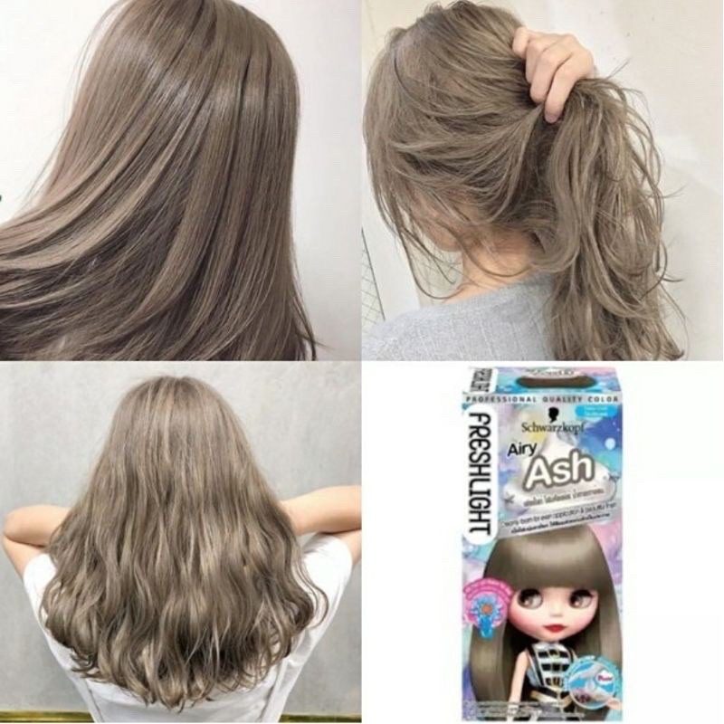 สีขายดี Schwarzkopf Fresh Light Foam Color Airy Ash สีผมสวยๆ ยอดฮิต โทน
