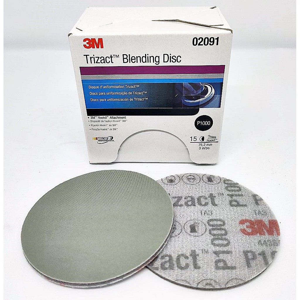 (1-4 แผ่น) 3M Trizact Foam Disc กระดาษทรายกลมไตรแซ๊ค 3นิ้ว 30272 ...