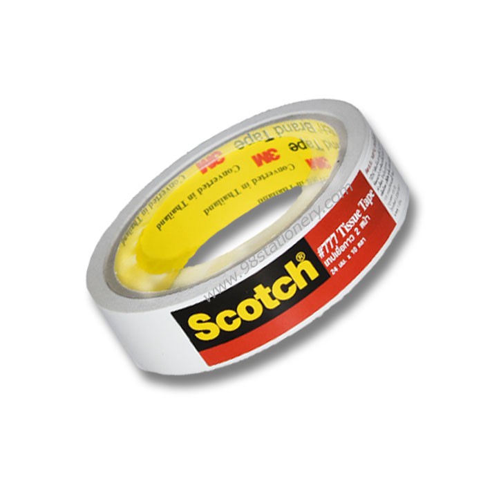 เทปเยื่อกาวสองหน้า Scotch Tissue Tape 777 | Shopee Thailand