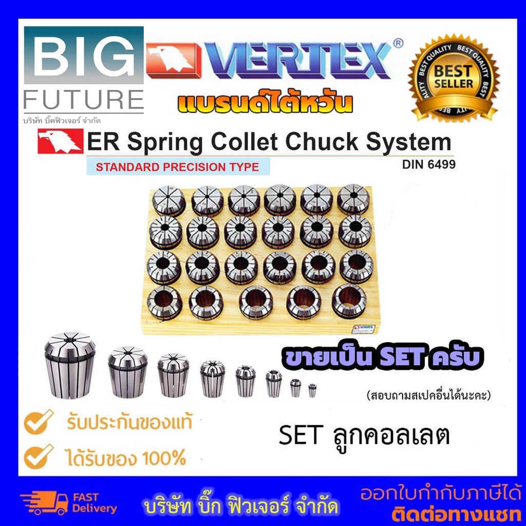 Vertex Set Collet ER8 ER11 ER16 ER20 ER25 ER32 ER40 ความละเอียด 15 ...