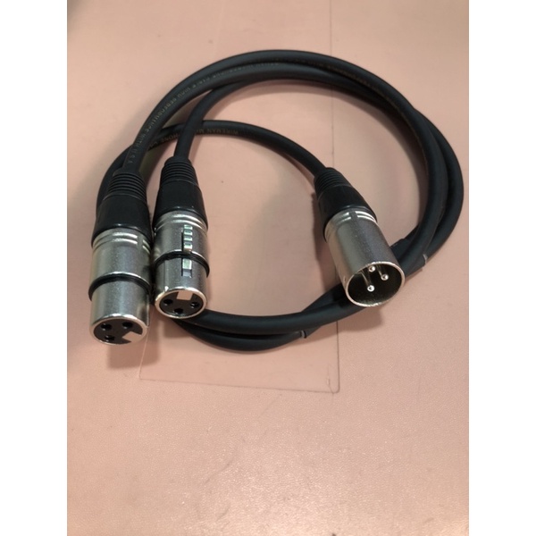 สายy-DMX-XLRผู้1-XLRเมีย2 yสายแบบBalanceทำจากสายชีลสเตอริโอยี่ห้อ ...