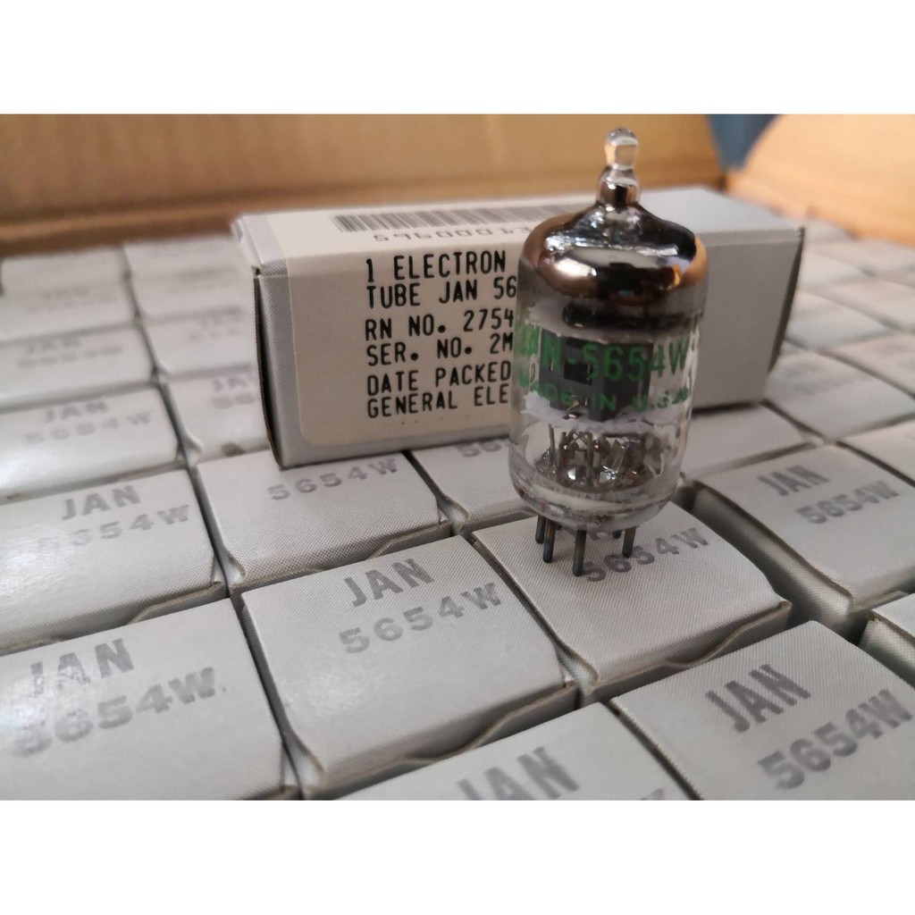 🔥ขายดีที่สุด🔥 หลอด JAN 5654W NOS NIB Made in USA ยี่ห้อ GE 1 คู่ แทน ...