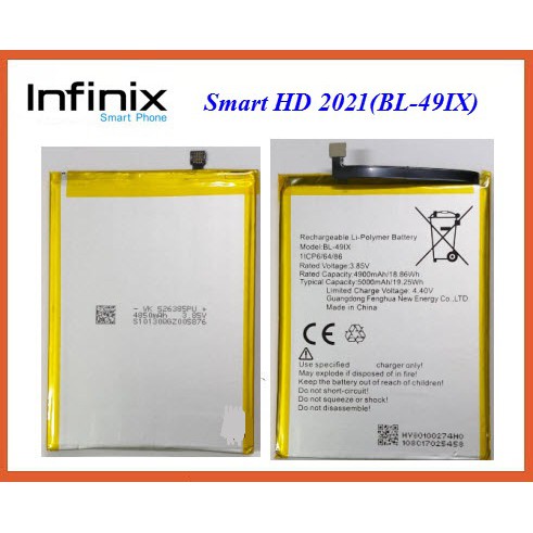 แบตเตอรี่ infinix Smart HD 2021(BL-49IX) | Shopee Thailand