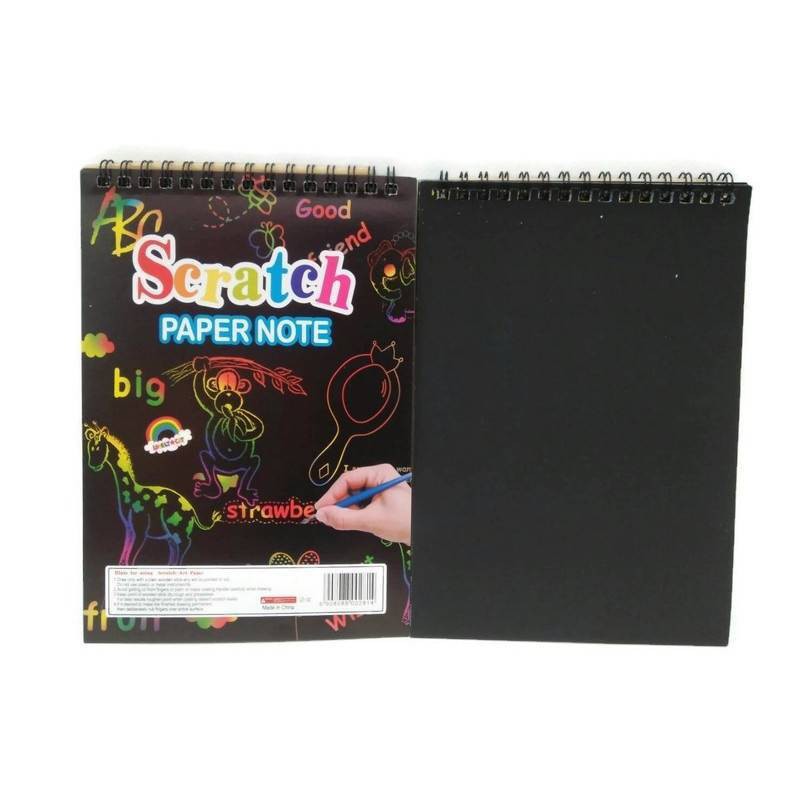 Scratch Paper Note ขนาด A5 และ A4 สมุดขูด ศิลปะ สีรุ้ง 1 เล่ม | Shopee ...