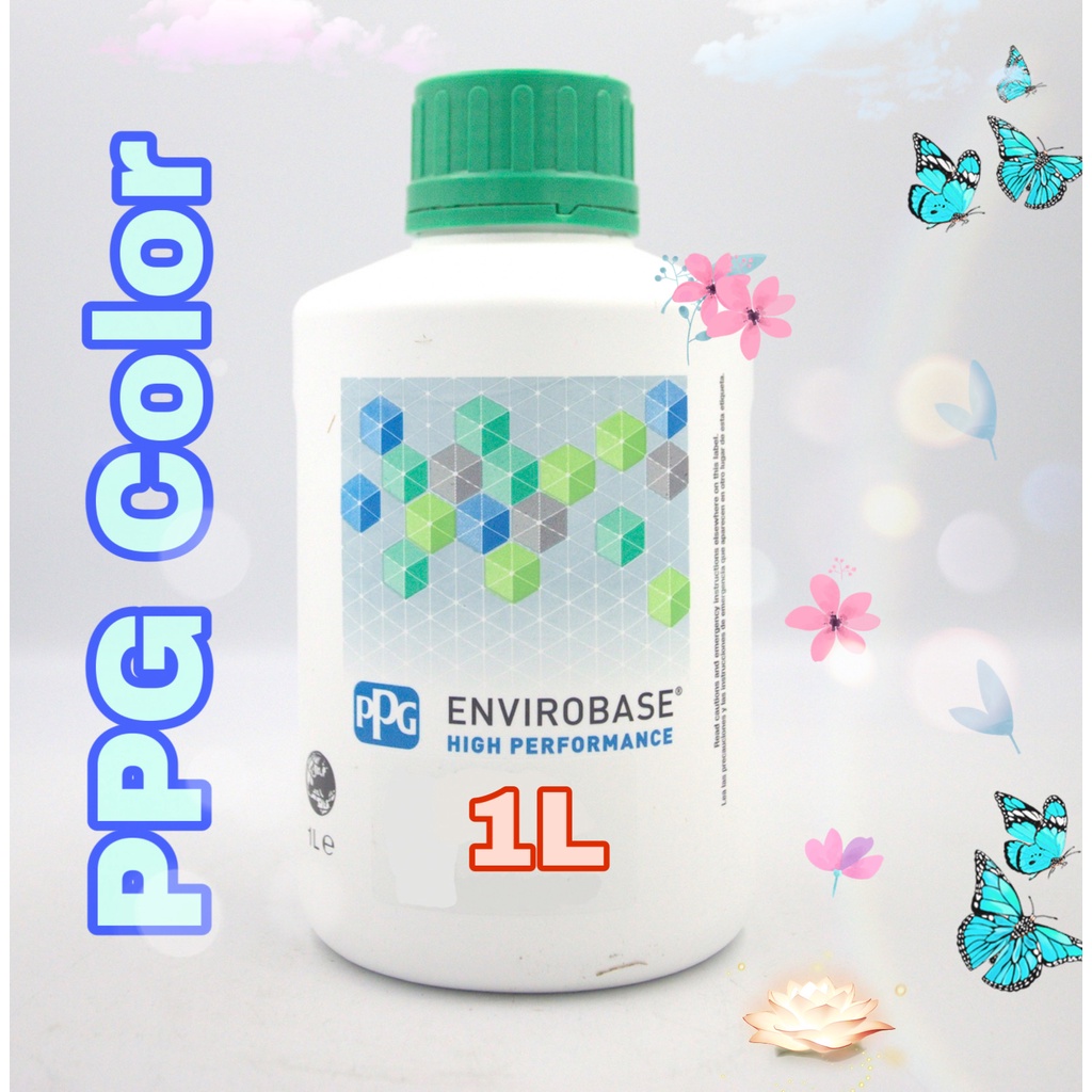 PPG Envirobase เเม่สีพ่นรถยนต์ (สูตรนำ้) พีพีจี 1 ลิตร (รายละเอียดอยู่ด้านล่าง) | Shopee Thailand