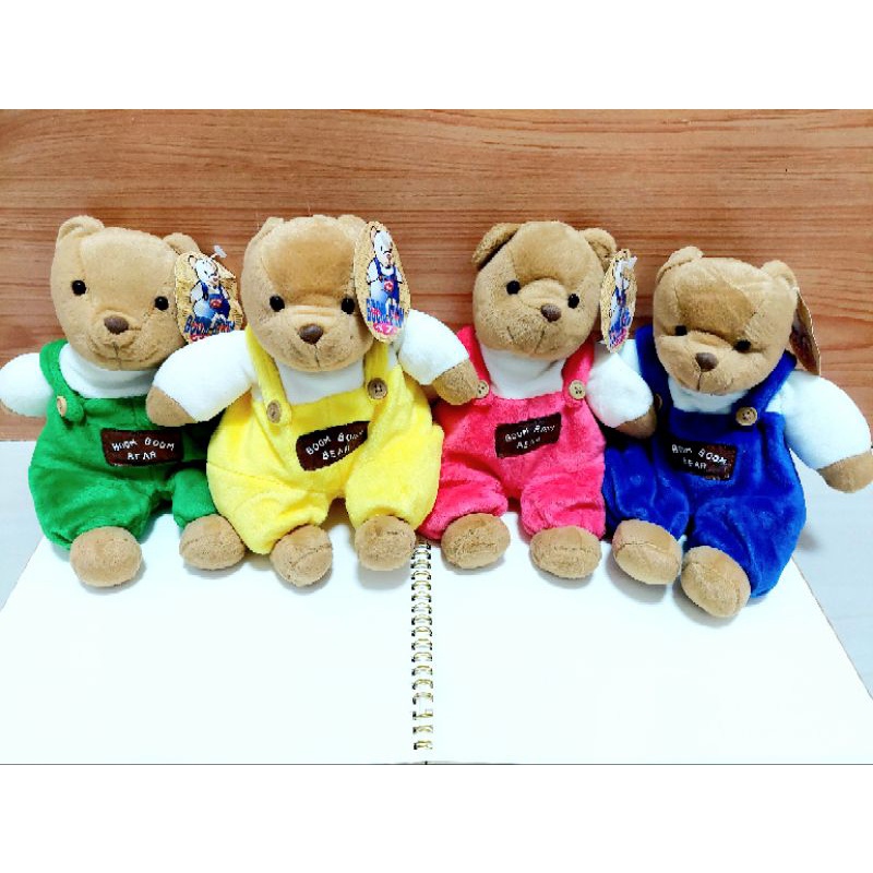 (เหมางานเซต) ตุ๊กตาหมี BOOM BOOM BEAR 4 สี สำหรับวางแต่งร้าน ป้ายห้อย ...