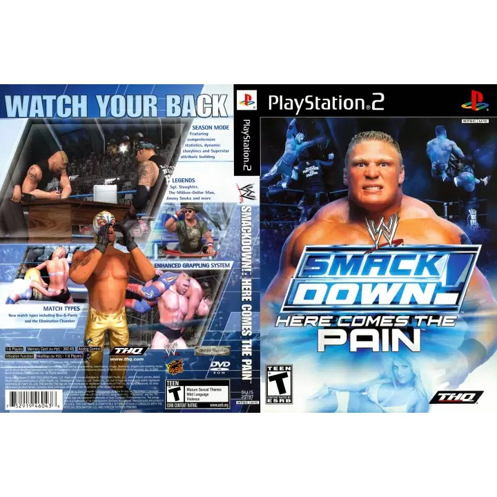 แผ่นเกมส์ PS2 WWE SmackDown! Here Comes the Pain คุณภาพ ส่งไว (DVD ...