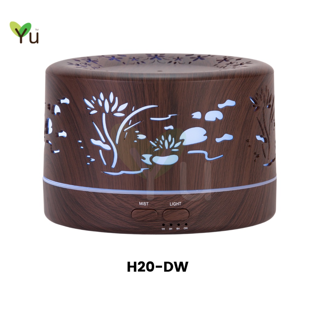 🌟 Aroma Diffuser 🌟 เครื่องพ่นไอน้ำ,อโรม่า,ทำความชื้น + ไฟ LED + ตั้ง ...