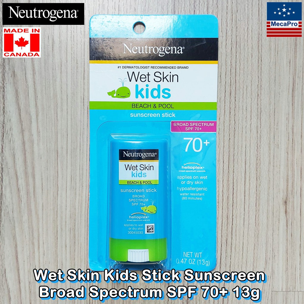 Neutrogena® Wet Skin Kids Stick Sunscreen Broad Spectrum SPF 70+ 13g นู ...