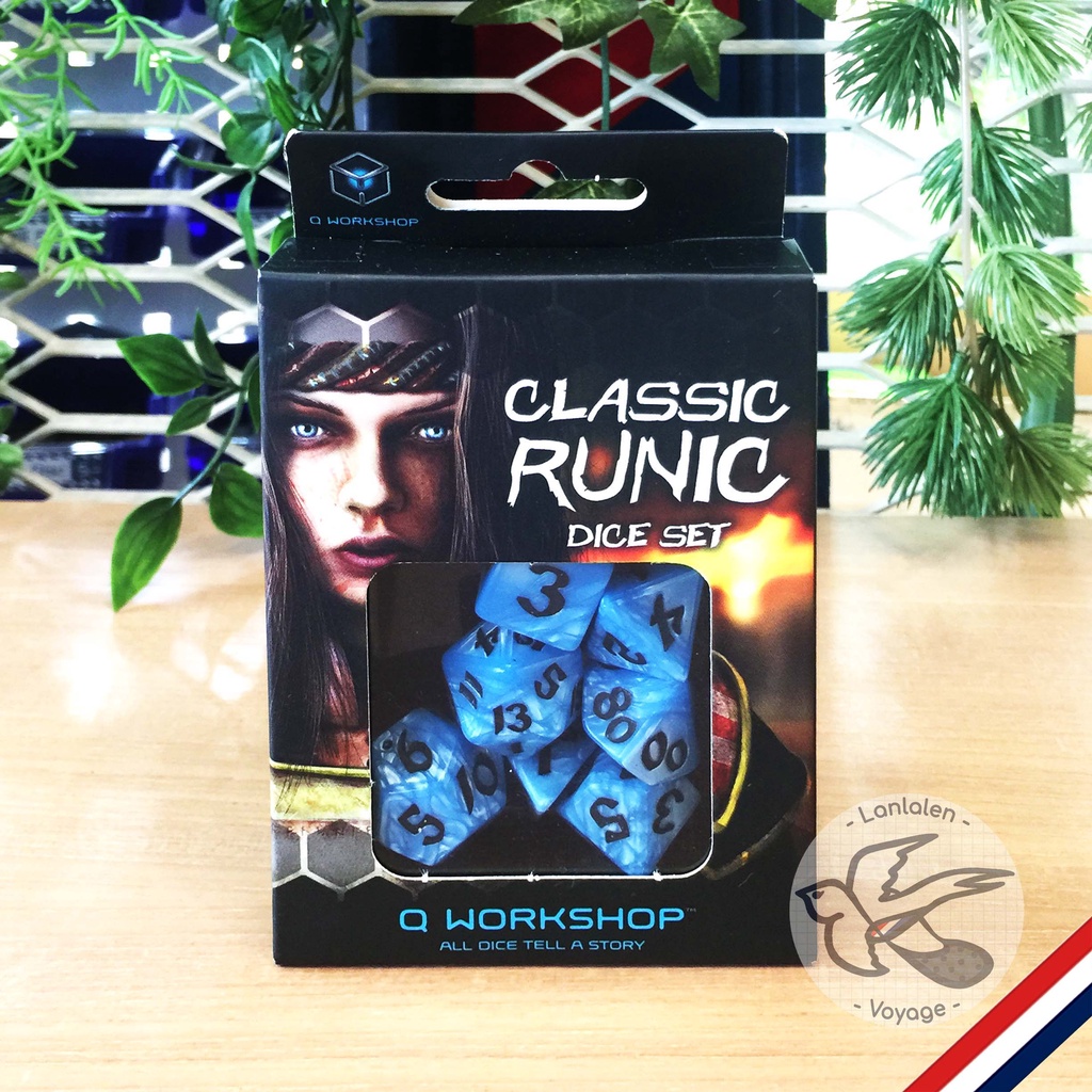 ลูกเต๋า Q Workshop Classic / Classic Runic 7 RPG Dice Set ลูกเต๋าพรีเมี ...