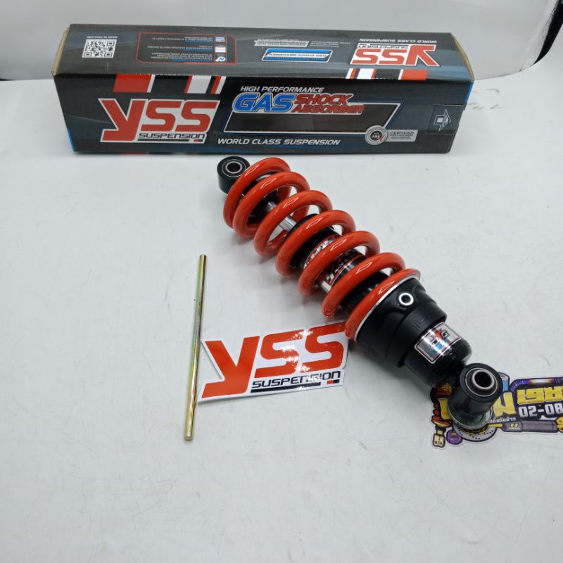 โช้คหลัง(YSS) DTG KSR-110 สีดำ/แดง BLACK/RED รหัสสินค้า MB302-250P-15-85 รหัสบาร์โค้ด 041720 ...