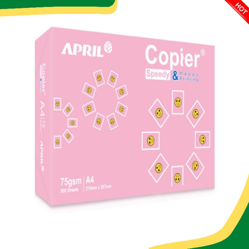 กระดาษ HVS COPIER APRILA4 F4 75 GSM | Shopee Thailand