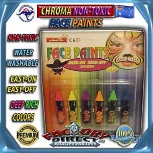 CHROMA Face Paint สีเขียนหน้า 6 สี | Shopee Thailand