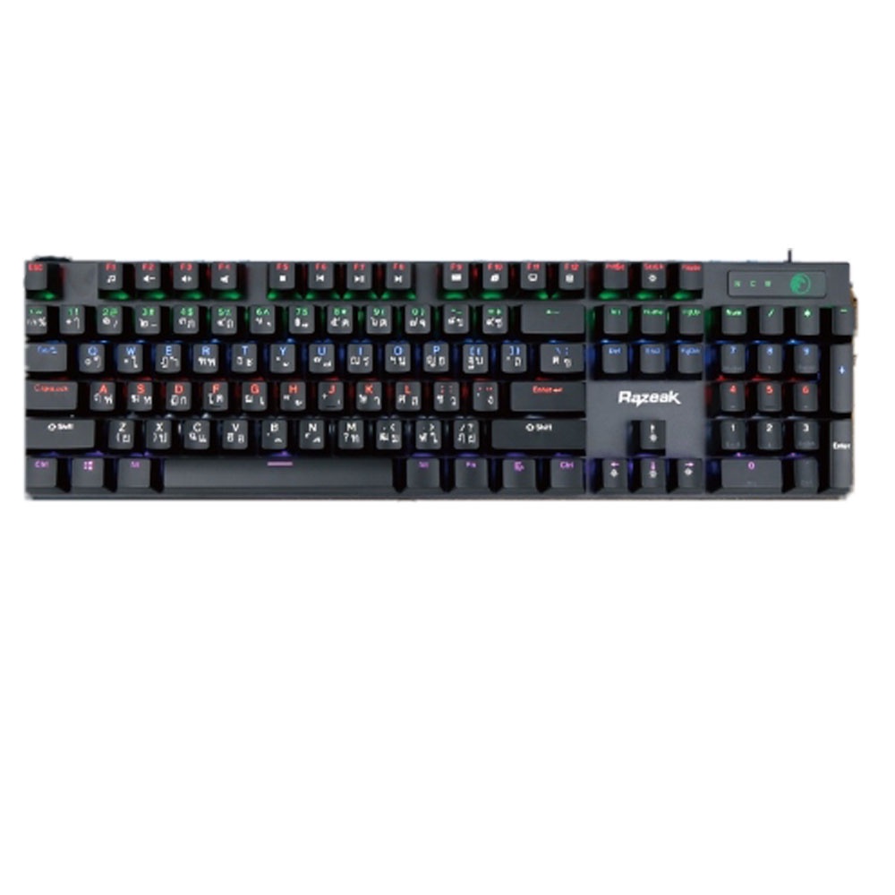 Razeak Pantheon Metal Mechanical Keyboard Gaming BLUESWITCH คีย์บอร์ด ...
