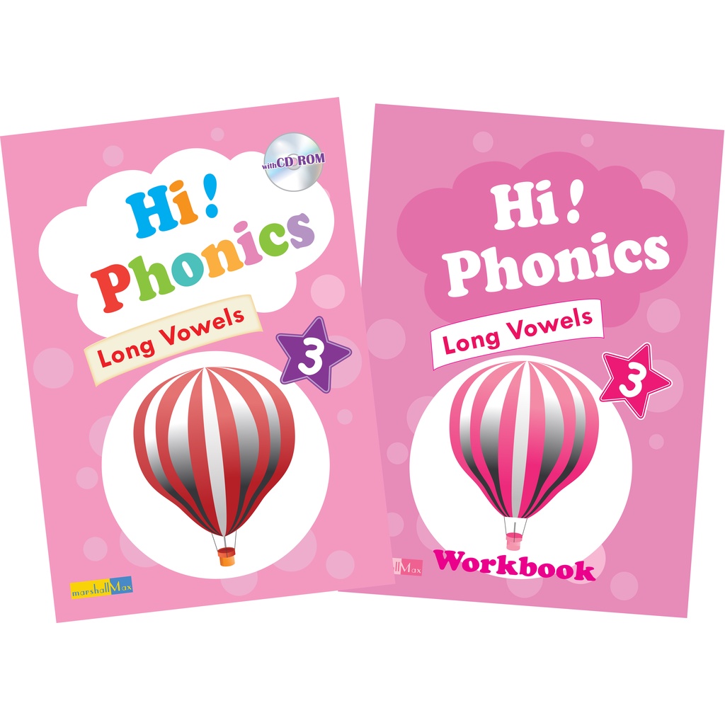 โฟนิคส์ Level 3 เสียงสระยาว (Long Vowels) Hi! Phonics ชุดแบบเรียน+CD+ ...
