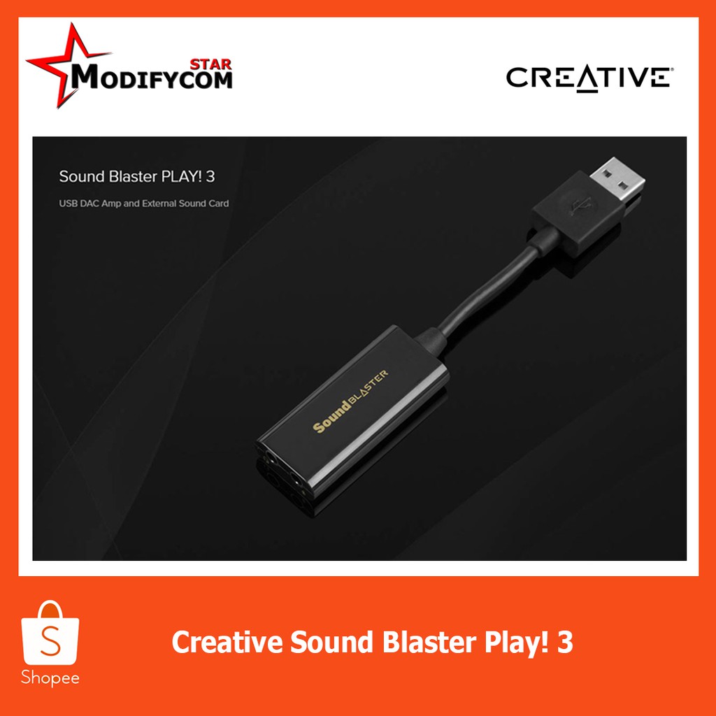 Creative Sound Blaster Play 3 USB -PC /MAC | Shopee Thailand