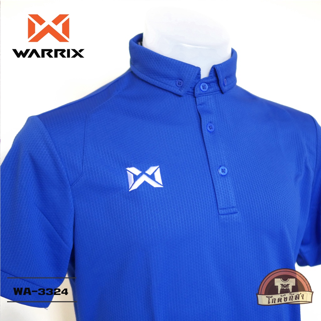 WARRIX เสื้อโปโล รุ่น bubble WA-3324 WA-PLA024 สีน้ำเงิน BB วาริกซ์ วอริกซ์ ของแท้ 100% | Shopee ...