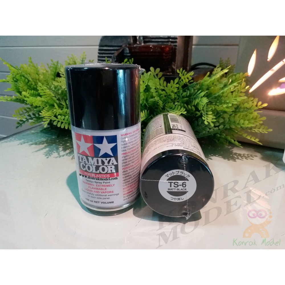 สีสเปย์ Tamiya TS-6 MATT BLACK 100ML | Shopee Thailand