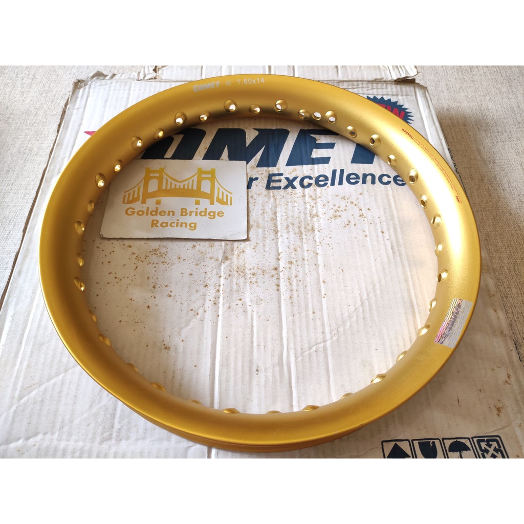 COMET WHEELS SIZE 160 X 14 GOLD U TYPE | Shopee Thailand
