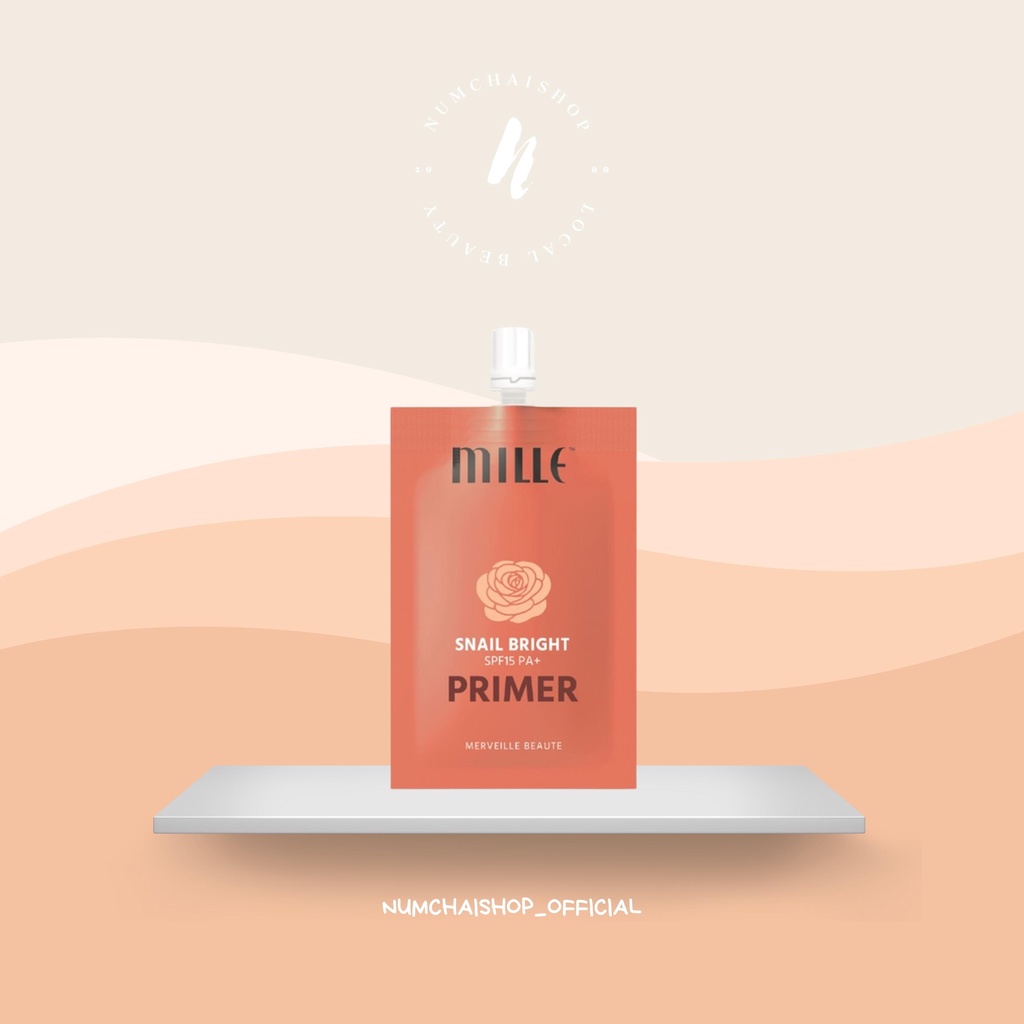 MILLE SNAIL BRIGHT PRIMER SPF 15 PA+ | มิลเล่ สเนล ไบรท์ ไพร์เมอร์ ...
