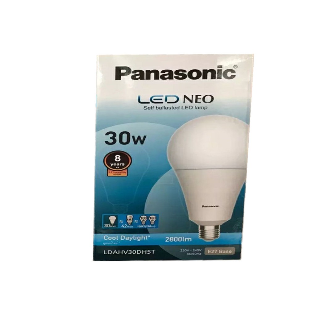 Panasonic หลอดไฟ พานาโซนิค LED Bulb Neo 20W/23W/30W (แสงขาว) | Shopee ...