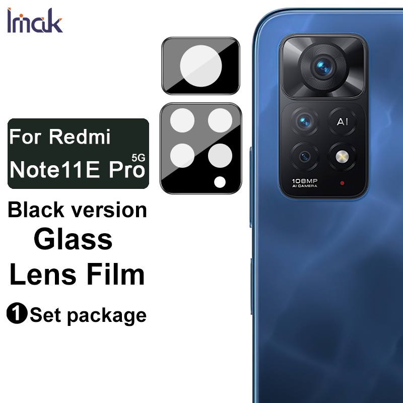 Original iMak สีดําขอบกล้องเลนส์ฟิล์ม Redmi Note 11 Pro 4G / 5G HDกระจกนิรภัย Redmi Note11E Pro ...