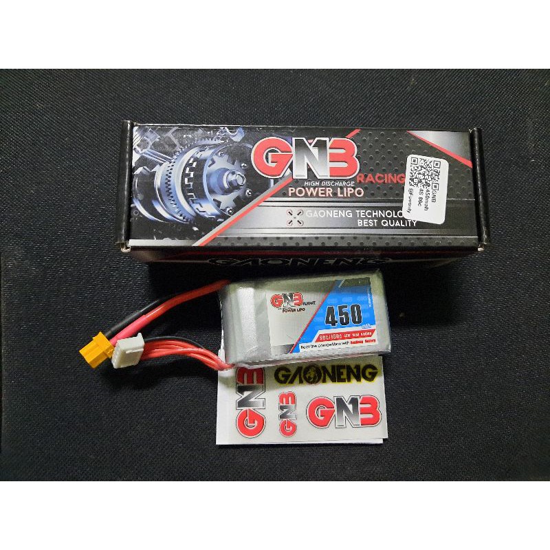 แบตเตอรี่ GNB 4S 450mAh 80C 4S 14.8V LiPo battery | Shopee Thailand