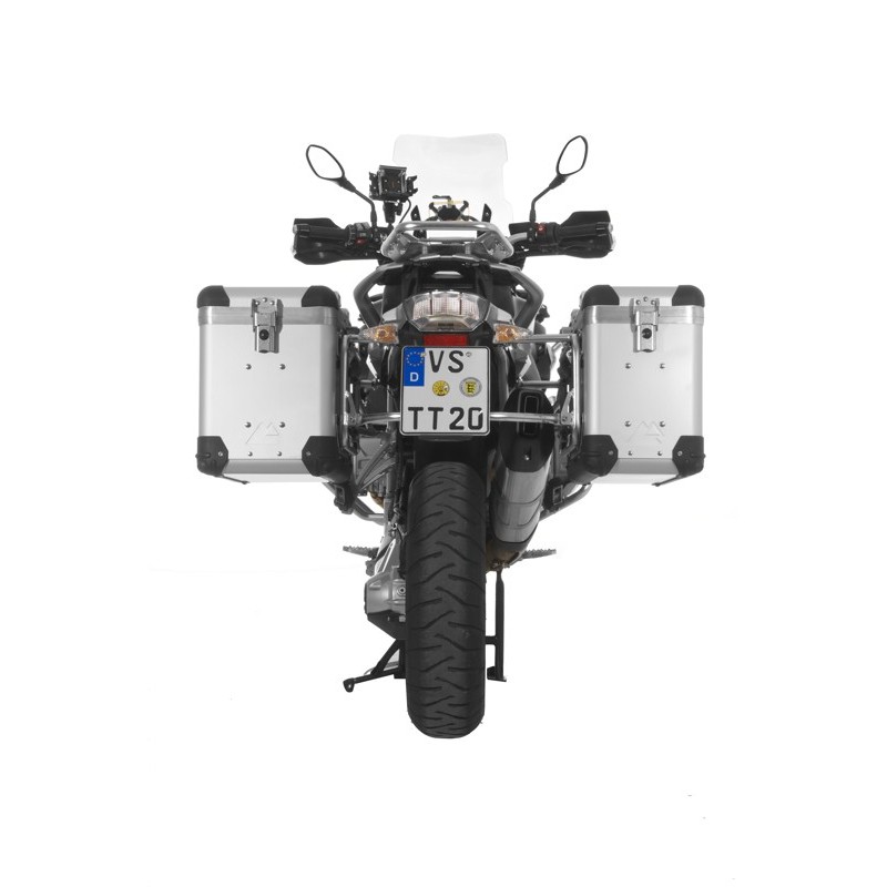 ZEGA Pro2 Aluminium Pannier System "And-S" 38/45 liter with stainless steel rack for BMW R1250GS ...