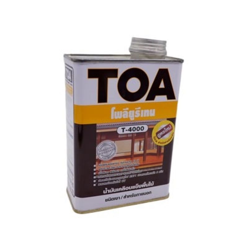TOA โพลียูรีเทน T-4000 0.946 ลิตร น้ำมันเคลือบแข็งชนิดเงา สำหรับพื้นไม้ภายในที่แดดส่องถึง ...