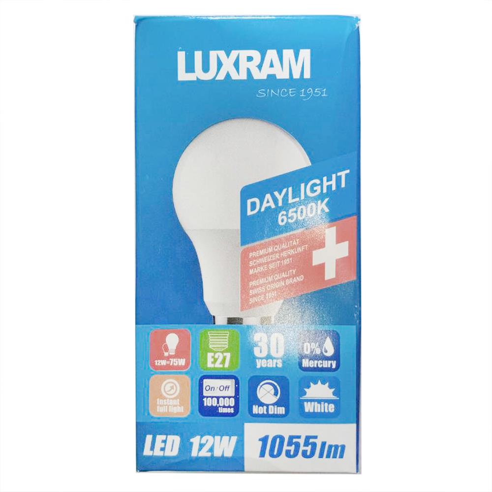 หลอด LED LUXRAM DURAMAX 12 วัตต์ DAYLIGHT E27 | Shopee Thailand