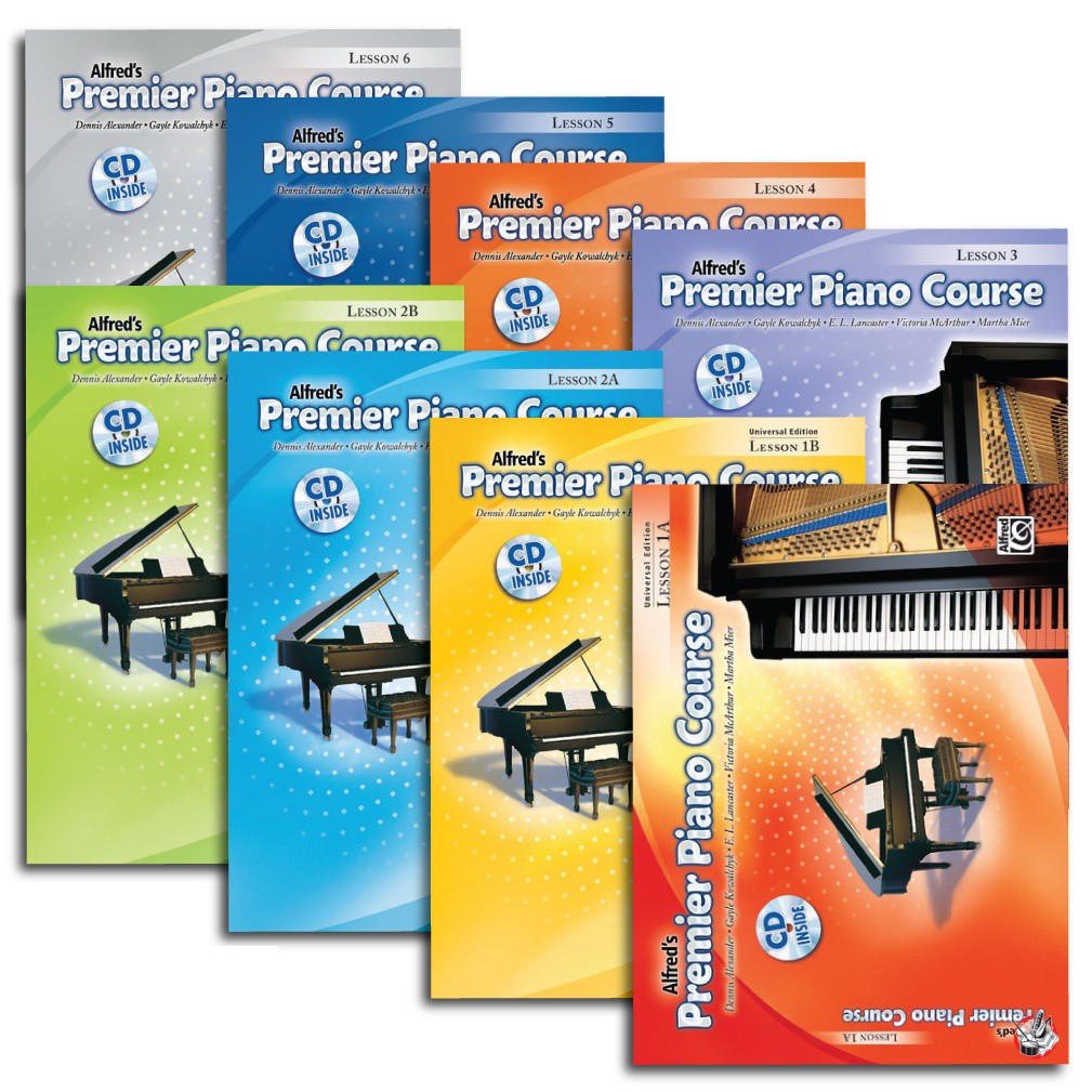 หนังสือเรียนเปียโน Alfred Premier Piano course Level 1A-6 สำหรับ ...