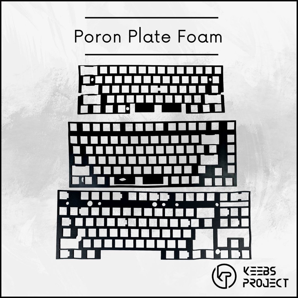 Poron Plate โฟมสําหรับ 60% 64 คีย์ 68 82 84 75% 87 TKL 104 รูปแบบ 96% สําหรับคีย์บอร์ดแบบกลไก ...