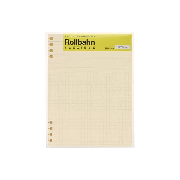 Rollbahn FLEXIBLE refill meeting L/50 Sheets/Notebook/Ruled/Grid/Memo ...