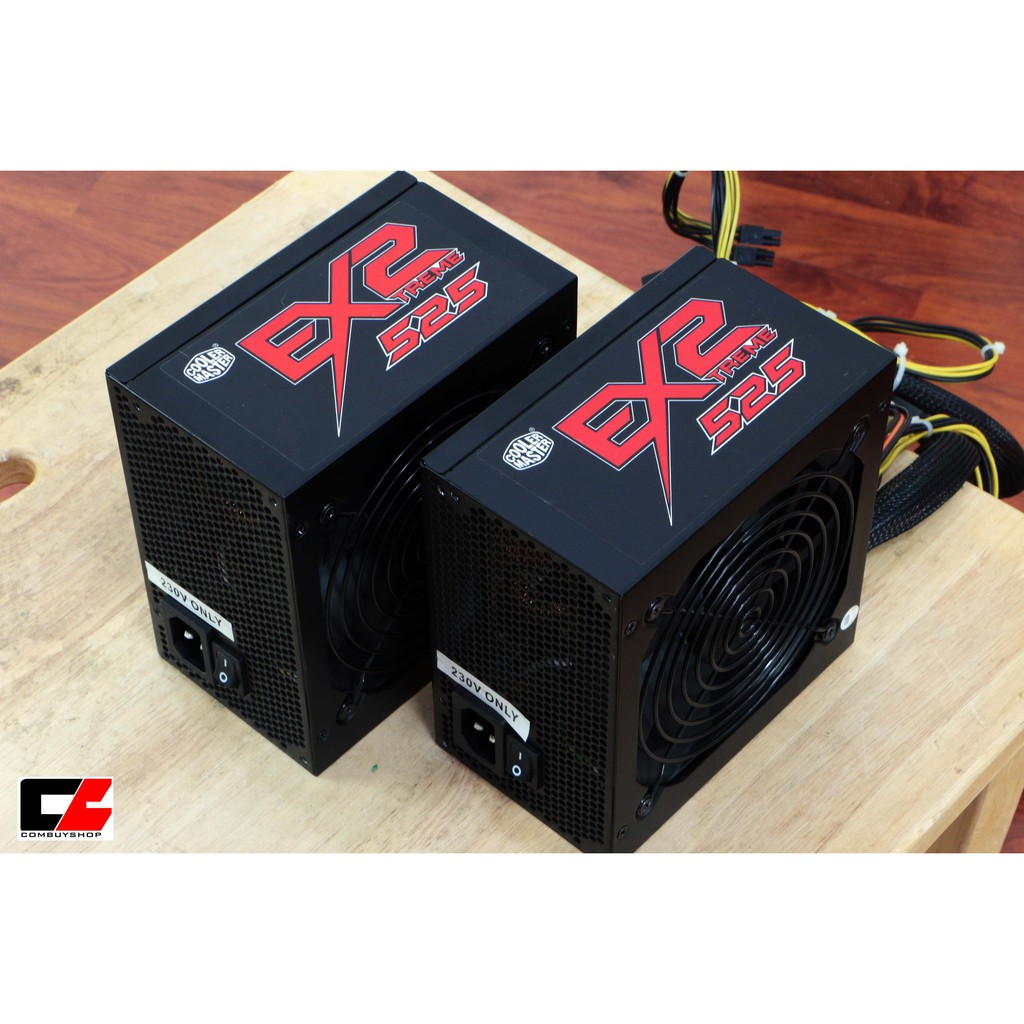 PSU COOLER MASTER EXTREME 2 525W [ ยี่ห้อดีได้มาตรฐาน วัตต์เต็ม ไฟนิ่ง ...