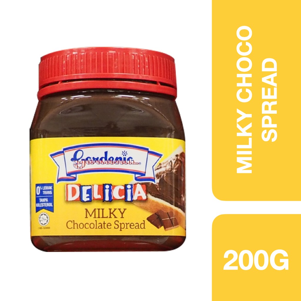 Gardenia Delicia Milky Chocolate Spread 200g ++ การ์ดีเนีย ช็อกโกแลตสเป ...