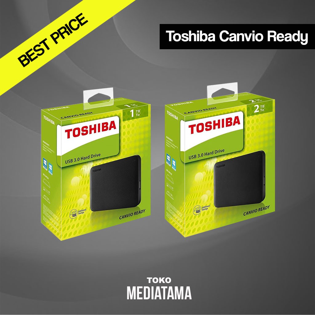 Hardisk Eksternal Toshiba Canvio Ready 1TB / 2TB HDD External Harddisk ...