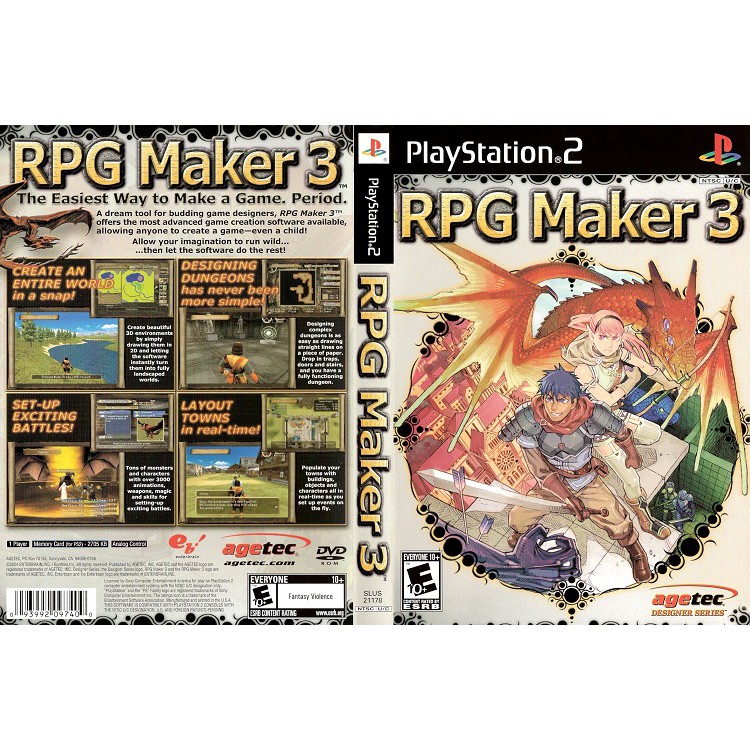RPG MAKER 3 [PS2 US : DVD5 1 Disc] | Shopee Thailand