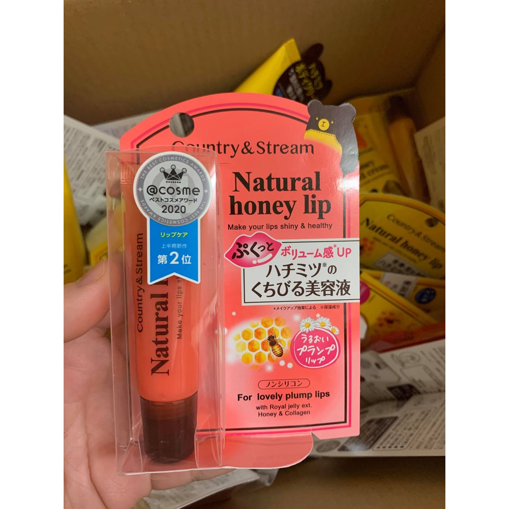 Country & Stream Natural Honey Lip ลิปหมี บำรุงริมฝีปากด้วยน้ำผึ้งและนมผึ้ง ให้ริมฝีปากนุ่มชุ่ม ...