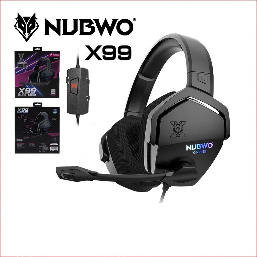 ⚡NEW⚡หูฟังเกมมิ่ง Nubwo X99 X-Series หูฟังคอม Gaming headset สาย USB Virtual Surround 7.1 ประกัน ...