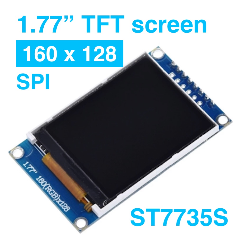 1.77 TFT 160×128 SPI ST7735S screen module พร้อมส่ง คลังสินค้าในไทย | Shopee Thailand