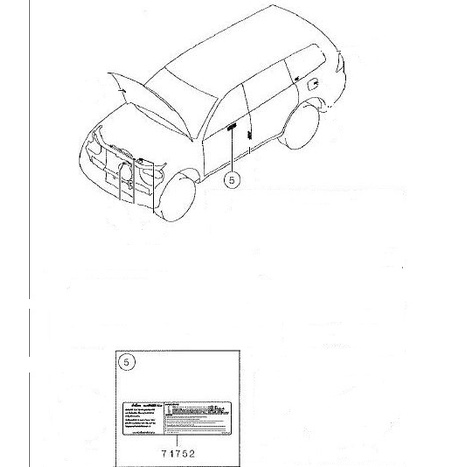 สติ๊กเกอร์ TRITON ไทรทัน Mitsubishi มิตซู แท้ เบิกศูนย์ | Shopee Thailand