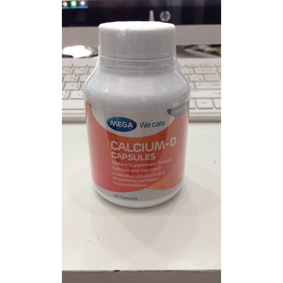 Mega Calcium-D แคลเซียม-ดี 60 แคปซูล | Shopee Thailand