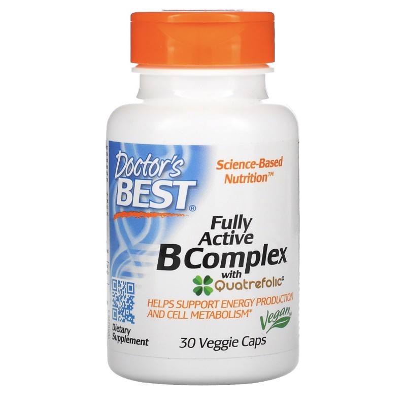 🔥ลดไฟไหม้ ใกล้หมดอายุ🔥Doctor's Best fully active B complex with ...