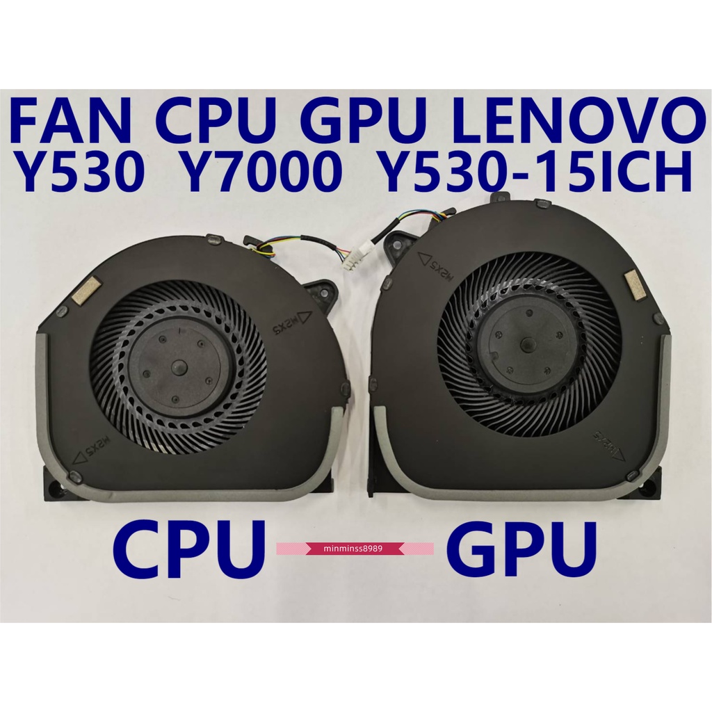FAN CPU + GPU สำหรับ Lenovo Y7000-15 Y7000 Y530 Y530-15ICH-1060 Y530-15ICH(ปี2018) Legion Y540 ...