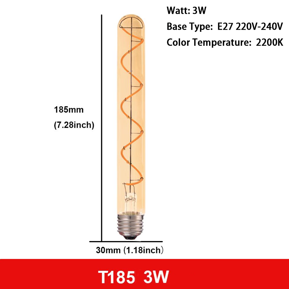 หลอดไฟ LED E27 3W 4W หรี่แสงได้ 220V สีขาวอบอุ่น สไตล์วินเทจ A19 | Shopee Thailand