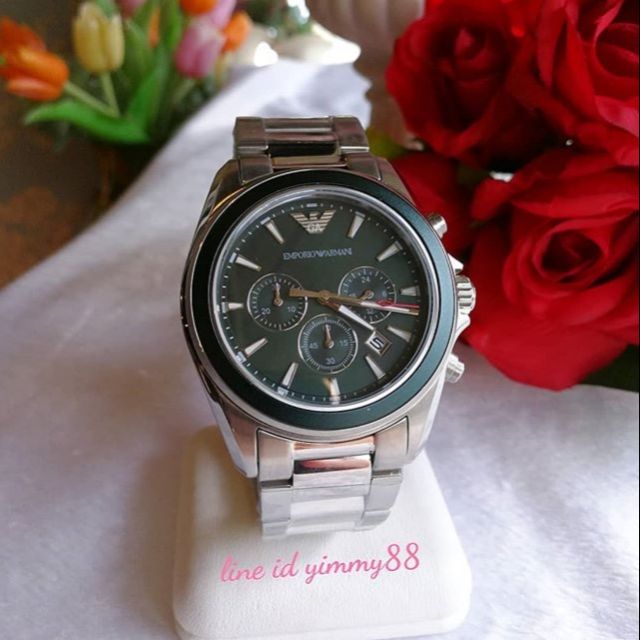 Emporio Armani Men's AR6090 Sport Silver Watch | Shopee Thailand