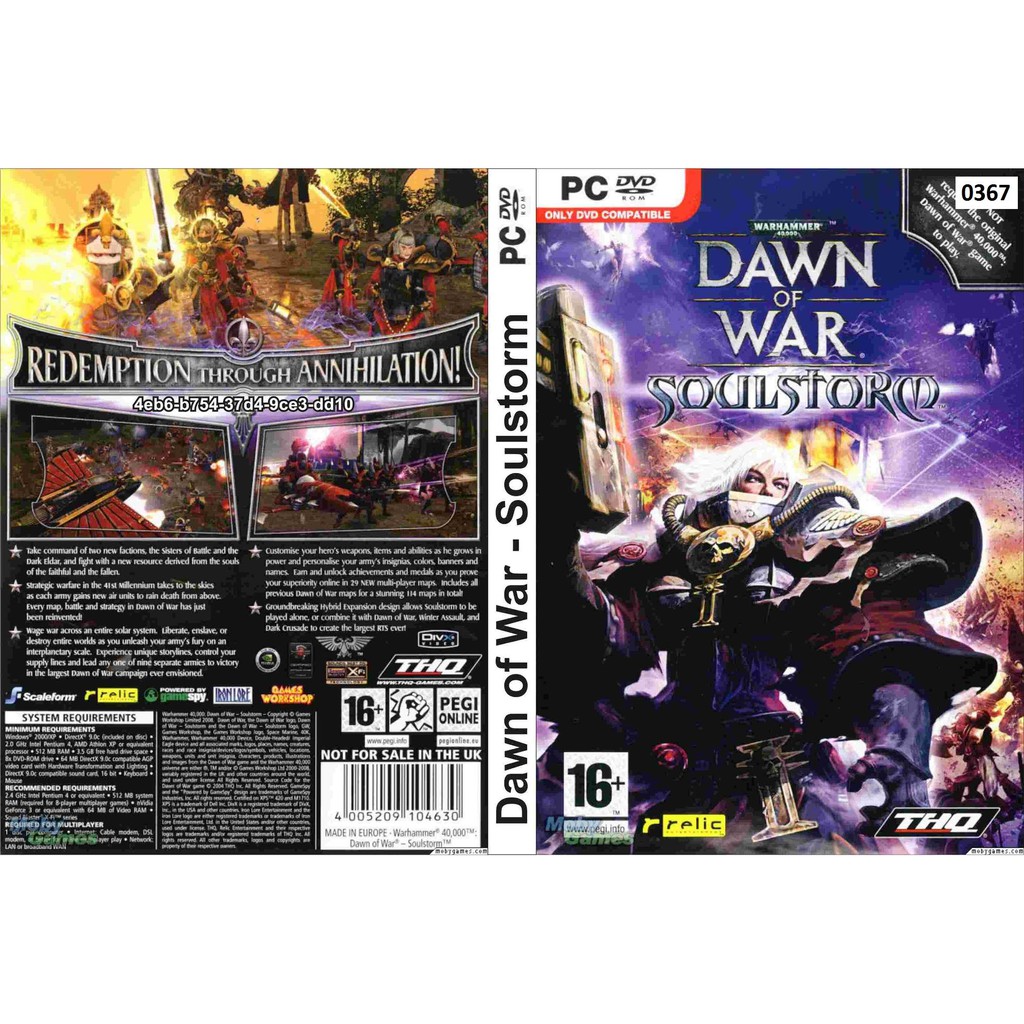 (PC) Warhammer 40K Dawn Of War Soulstorm | Shopee Thailand
